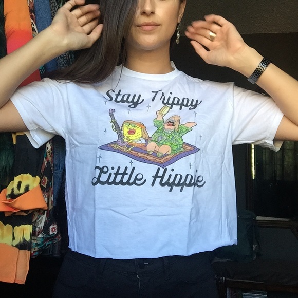 Nickelodeon | Tops | Spongebob Hippie Shirt | Poshmark